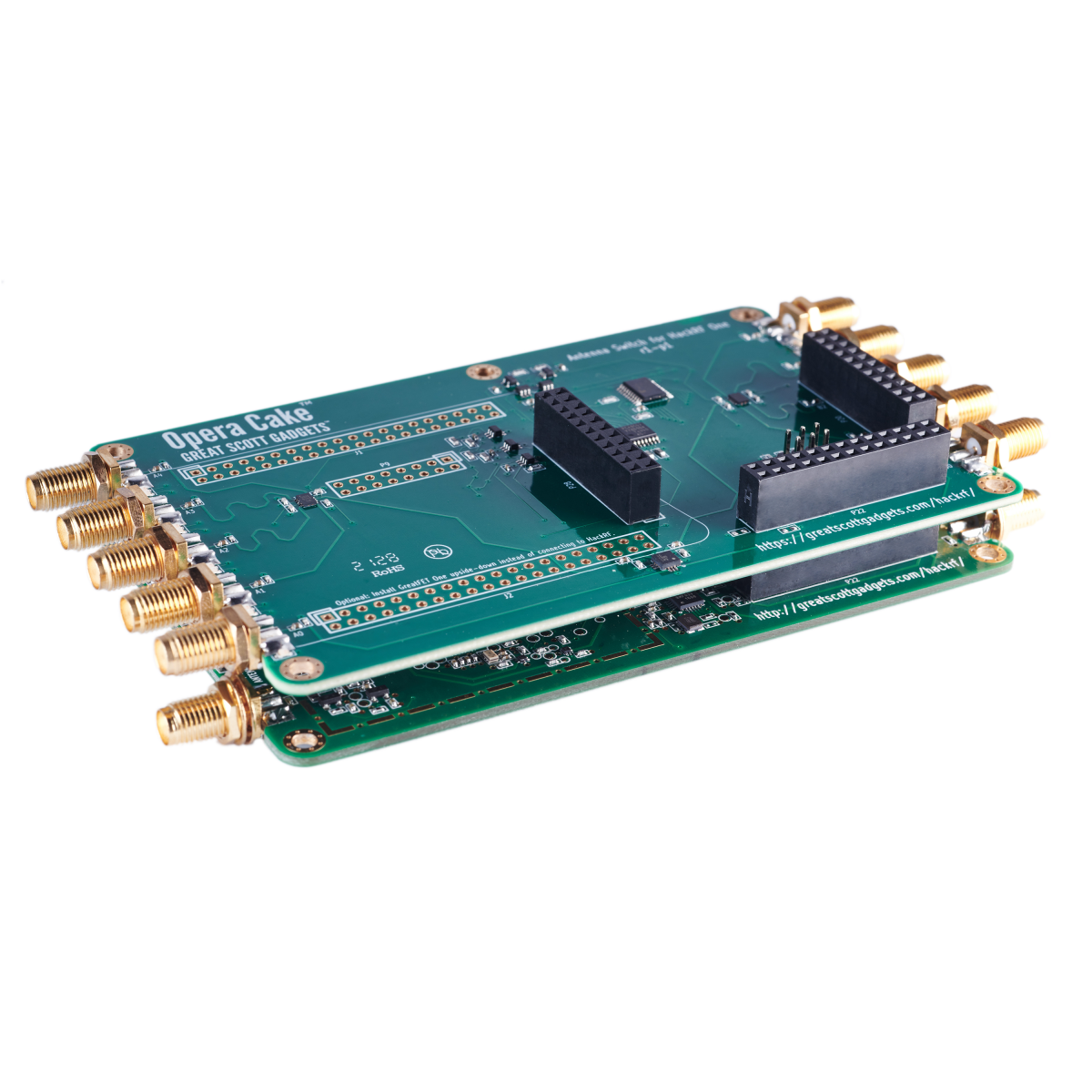 Nooelec - Great Scott Gadgets’ Opera Cake – Antenna Switching Add-On Board for HackRF One and ...